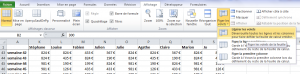 Excel - Comment figer une ligne ou une colonne